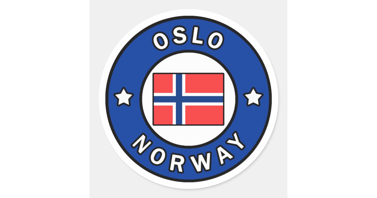 Oslo Norway Classic Round Sticker | Zazzle