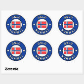 Oslo Norway Classic Round Sticker | Zazzle
