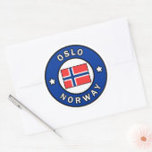 Oslo Norway Classic Round Sticker | Zazzle