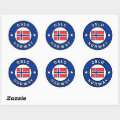 Oslo Norway Classic Round Sticker | Zazzle