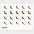 Osprey in Flight Logo Square Sticker | Zazzle