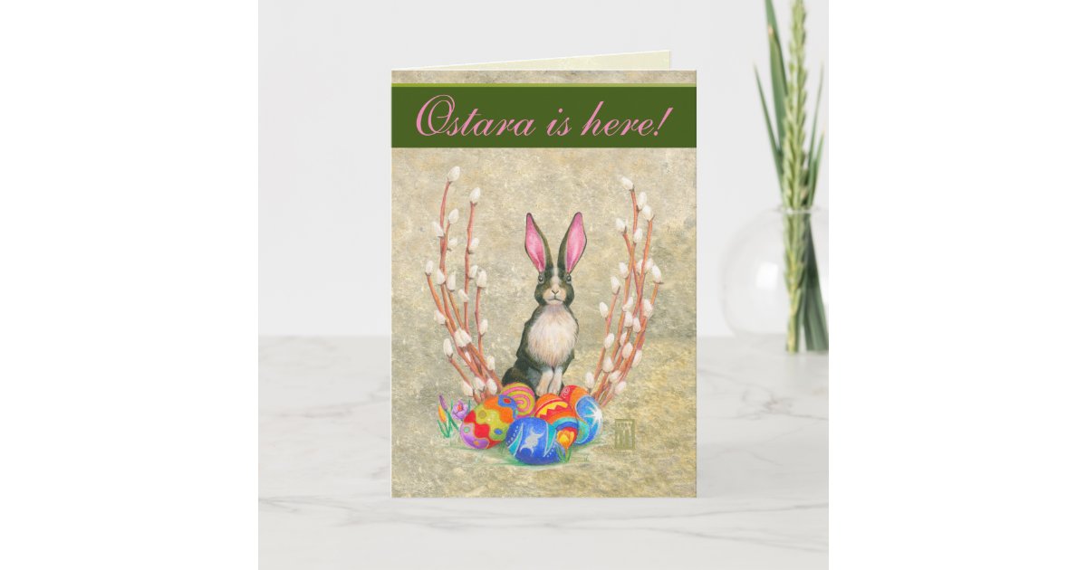 Ostara Bunny Greeting Card | Zazzle