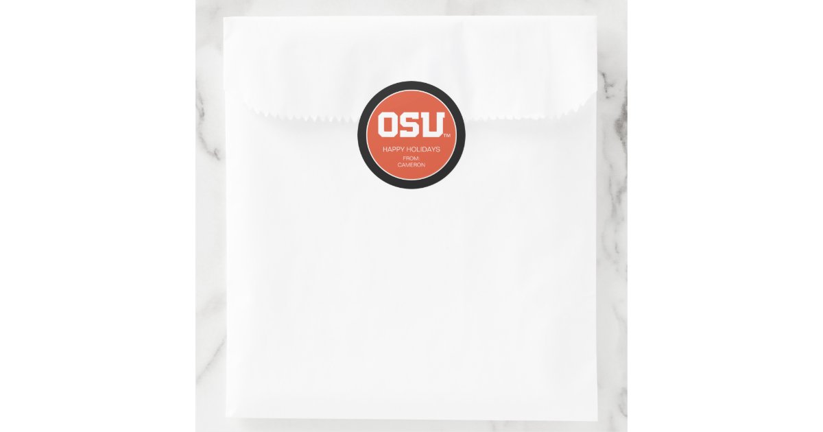 OSU CLASSIC ROUND STICKER | Zazzle