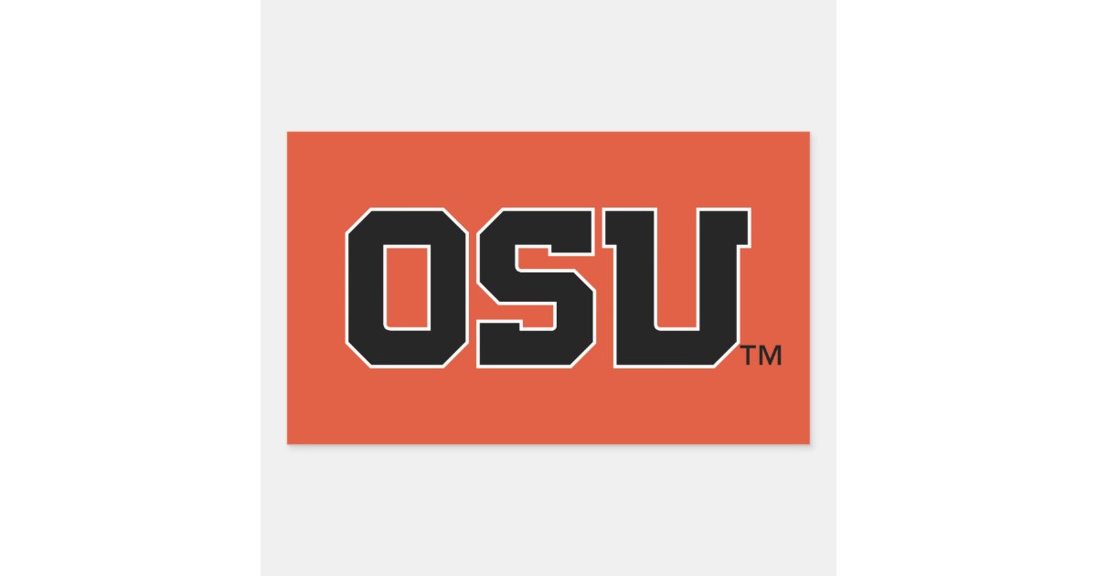 OSU RECTANGULAR STICKER | Zazzle
