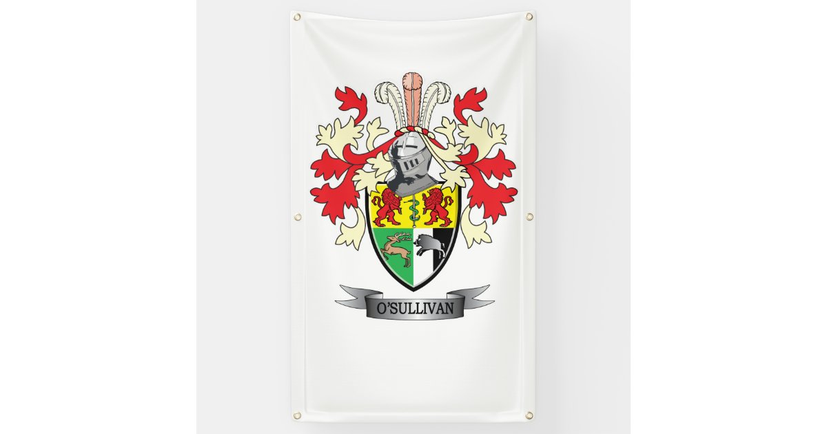 O'Sullivan Coat of Arms Banner | Zazzle