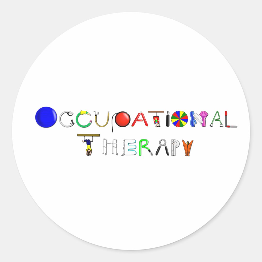 OT at Work Classic Round Sticker | Zazzle