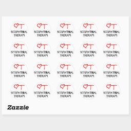 OT Heart Classic Round Sticker | Zazzle