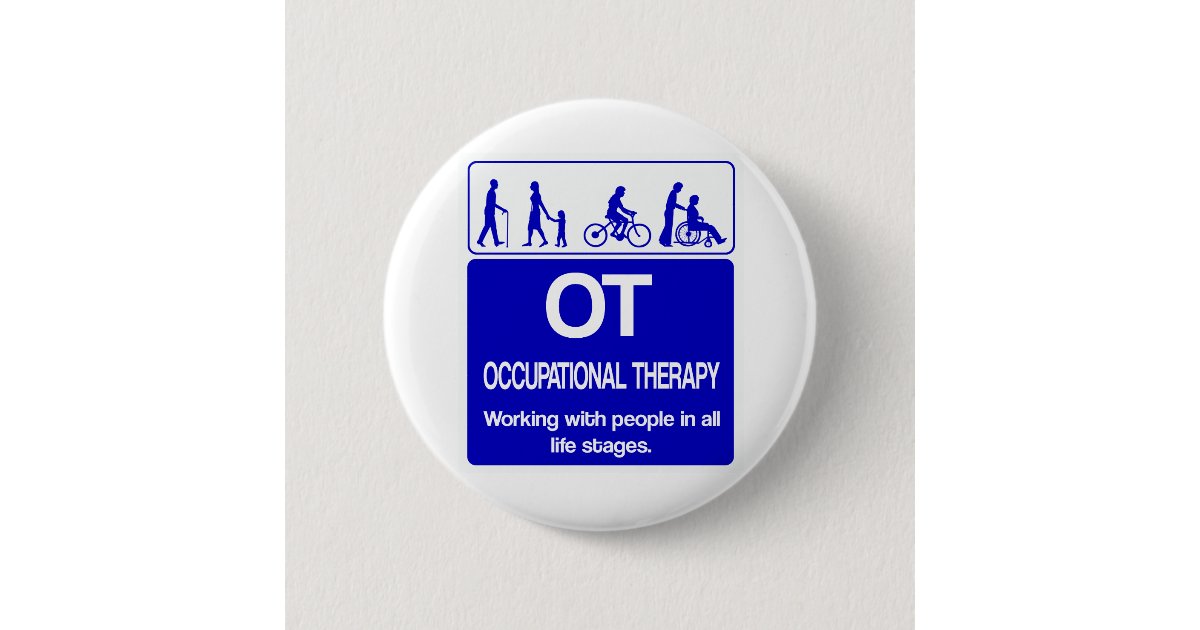 OT shirt blue 1 copy Button | Zazzle