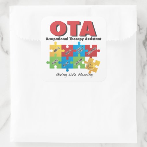 OTA - Occupational Therapy Assistant Sticker -COTA | Zazzle
