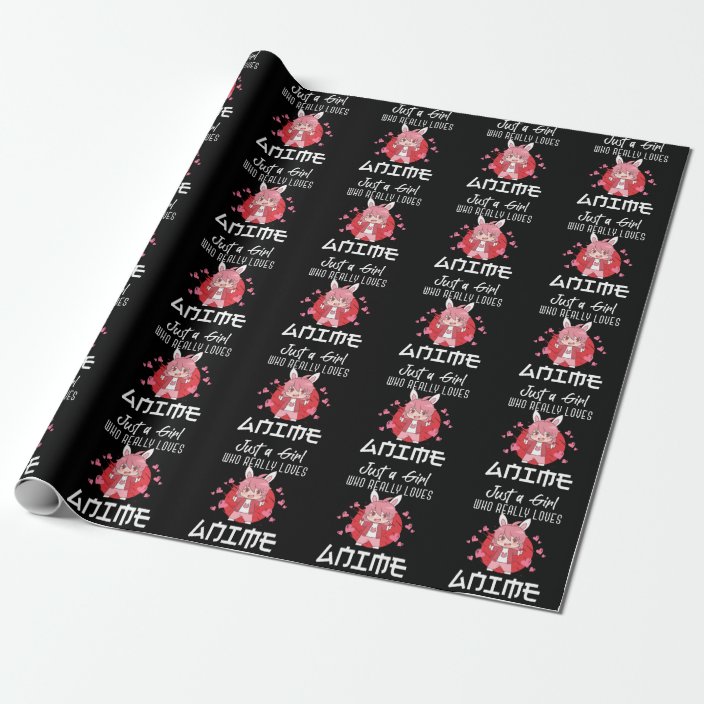 Otaku Girl loves Anime Manga Japanese Comic Fan Wrapping Paper | Zazzle.com