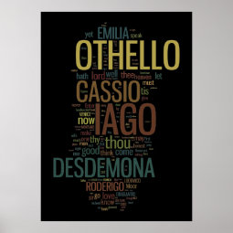 Othello Word Mosaic Poster | Zazzle