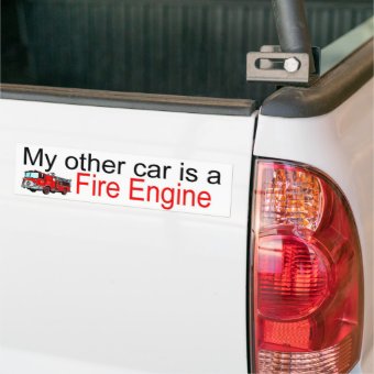 other car fire bumper sticker | Zazzle