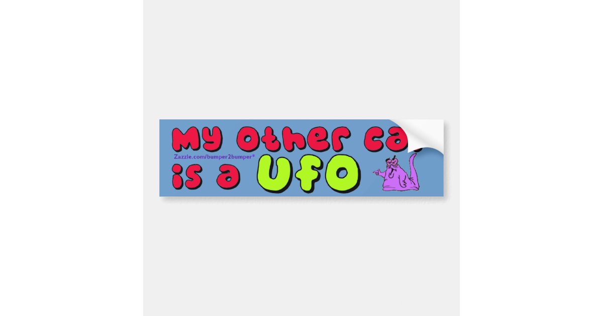 Other Car UFO Bumper Sticker | Zazzle
