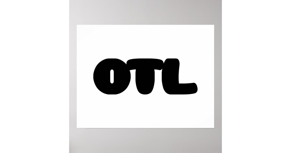 OTL Emoticon ~ Korean Slang Poster | Zazzle