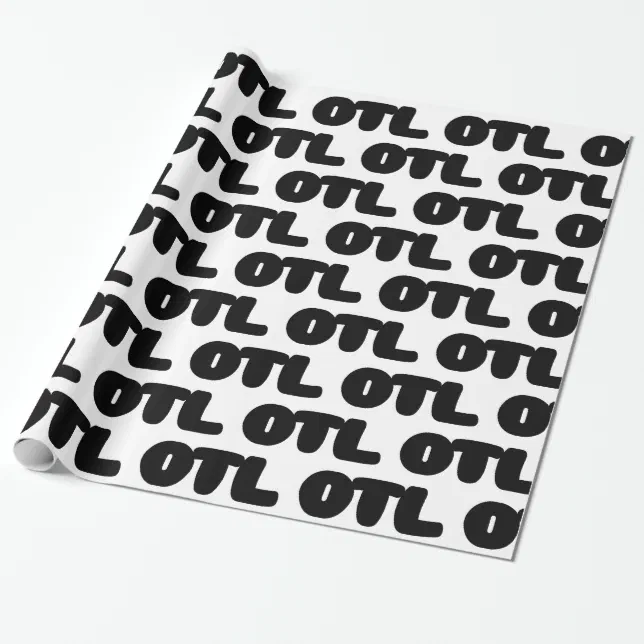 OTL Emoticon ~ Korean Slang Wrapping Paper | Zazzle