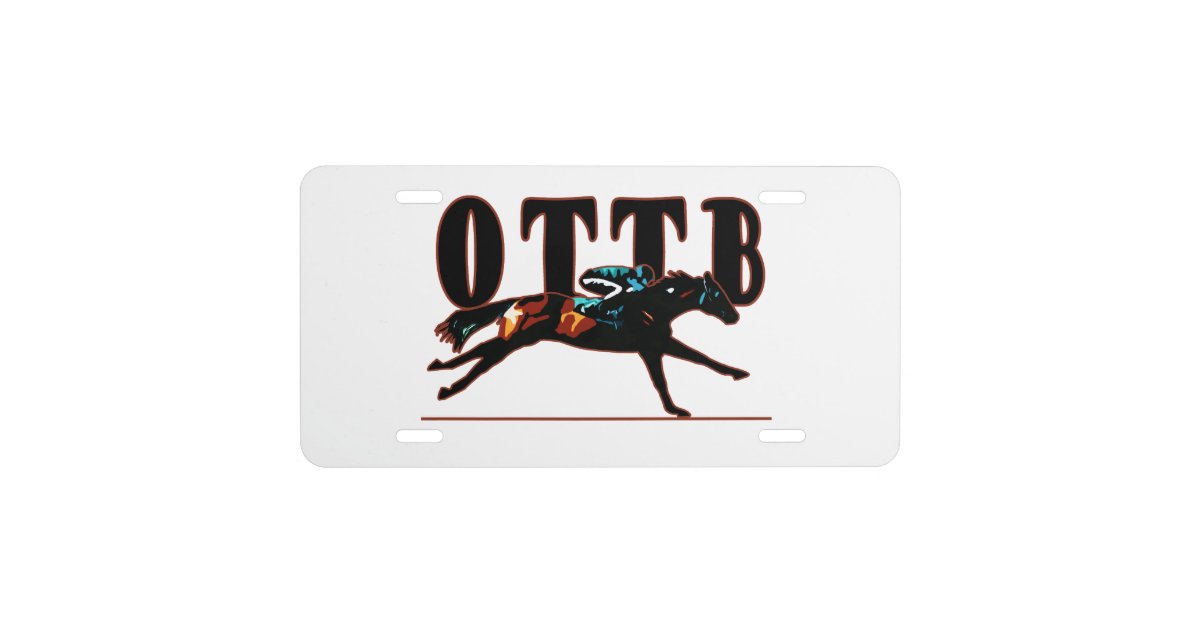 OTTB License Plate | Zazzle