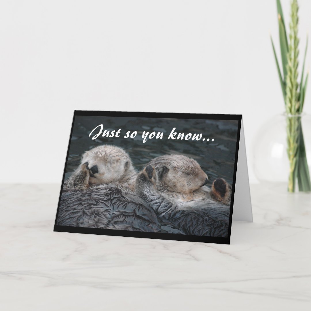 Otter Friends Card | Zazzle