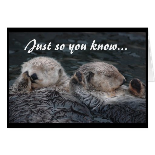 Otter Friends Card | Zazzle