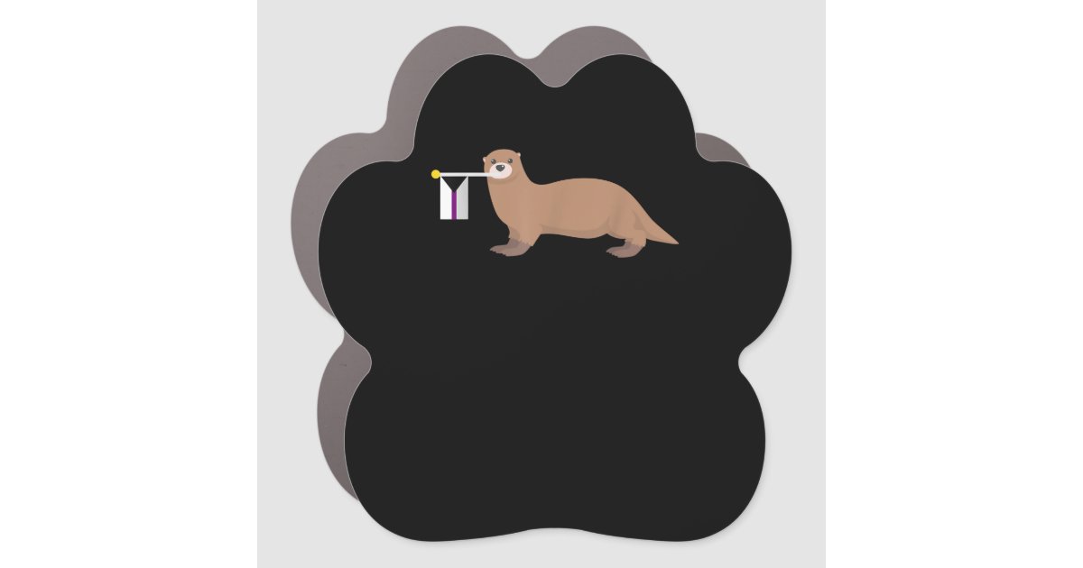 Otter Gift | Otter Demisexual Flag Cute LGBT Car Magnet | Zazzle