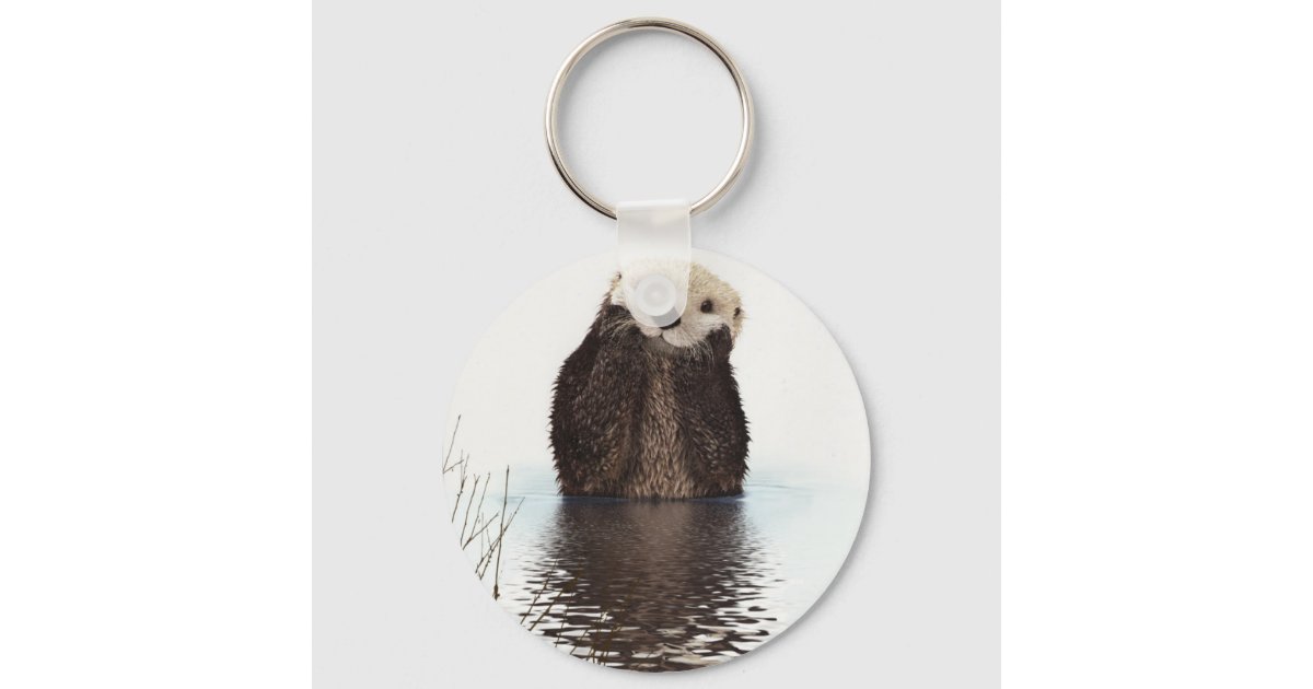 Otter Keychain | Zazzle