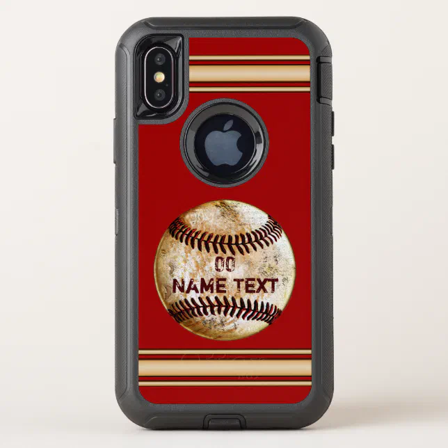 OtterBox Rustic Baseball Phone Cases PERSONALIZED | Zazzle