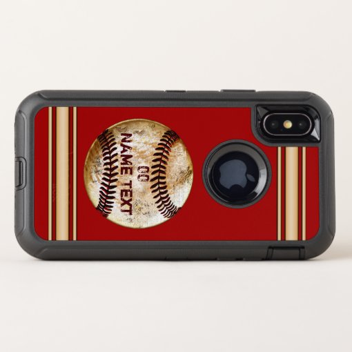 OtterBox Rustic Baseball Phone Cases PERSONALIZED | Zazzle