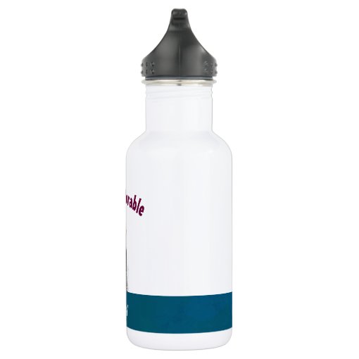 Otterly Adorable Pun with Cute Otter Photo Water Bottle | Zazzle