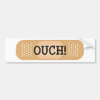 Ouch Bandaid Bumper Sticker | Zazzle.com