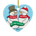 Our 40th Christmas Ceramic Ornament | Zazzle
