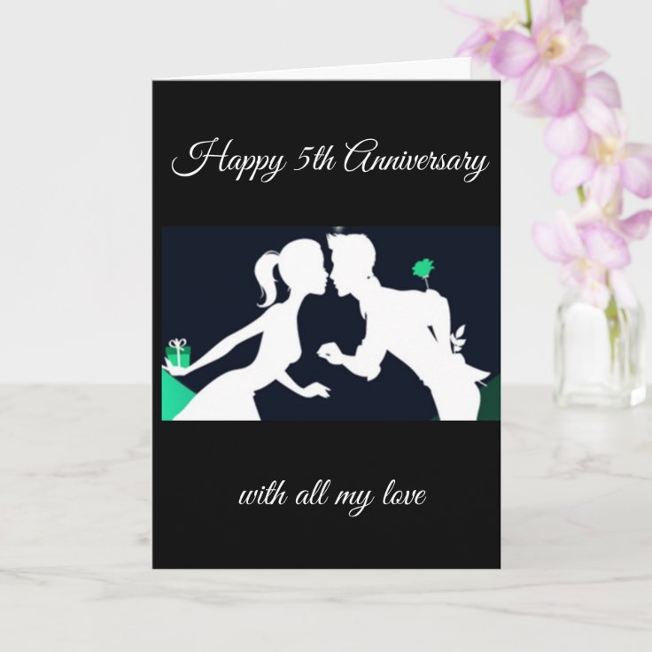 ***OUR 5th ANNIVERSARY*** ANNIVERSARY CARD | Zazzle