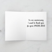 **OUR ANNIVERSARY** YOU ARE AMAZING ANNIVERSARY HOLIDAY CARD | Zazzle