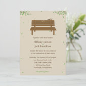 Our Bench Wedding Invitation | Zazzle