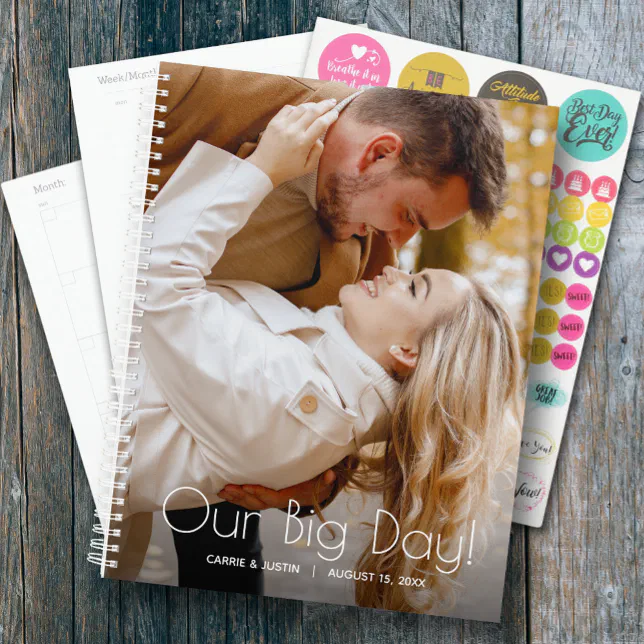 Our Big Day Photo Wedding Planner | Zazzle