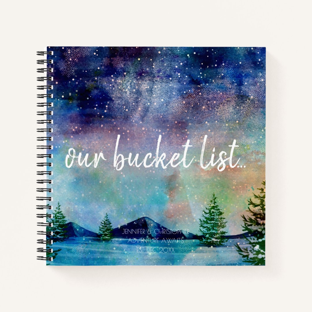 Our Bucket List Couples Keepsake Journal | Zazzle