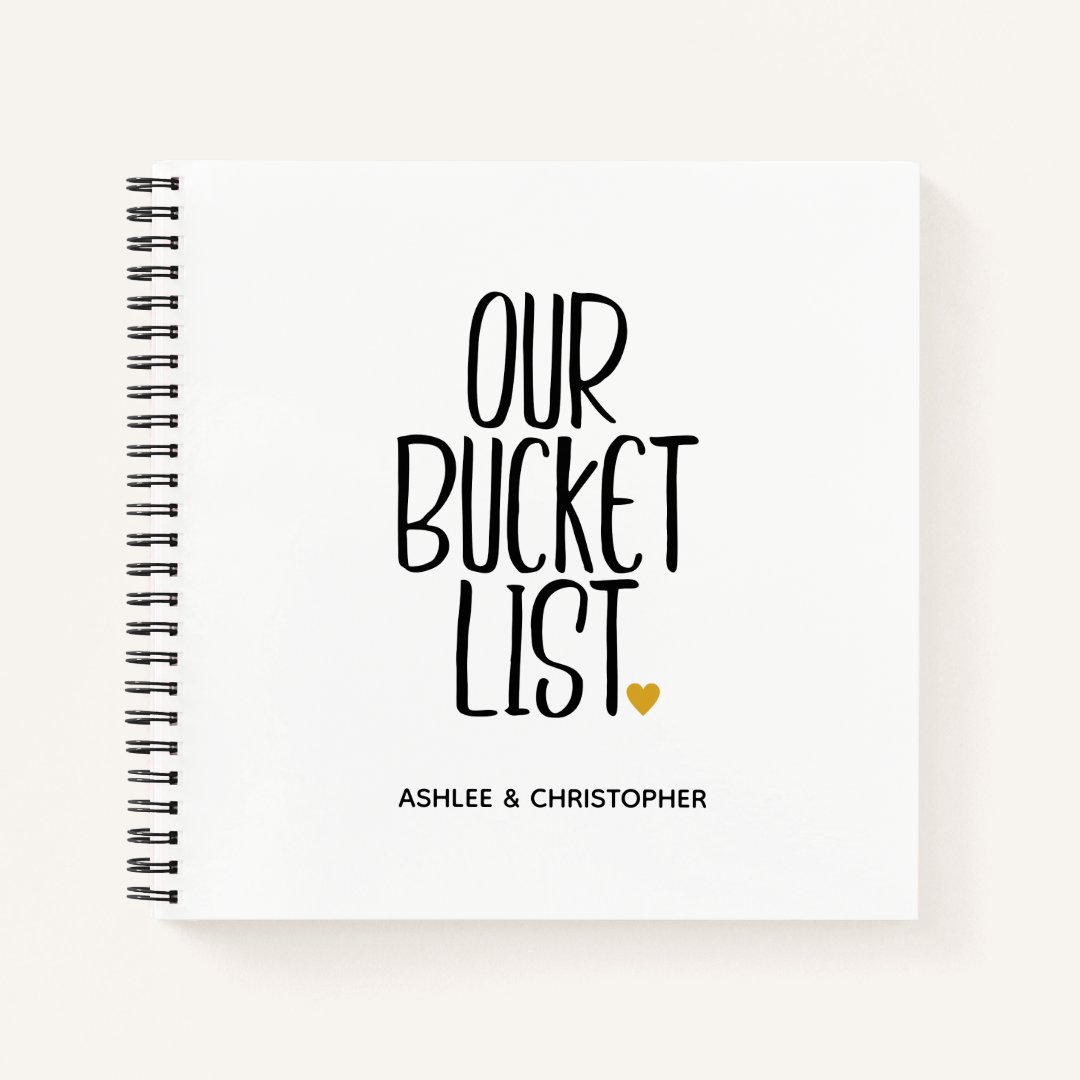 Our Bucket List Journal | Zazzle