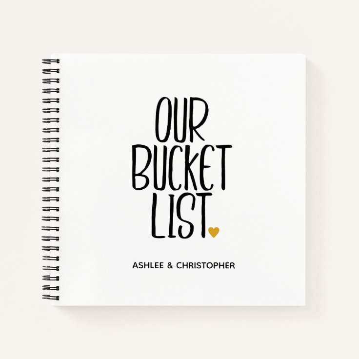Our Bucket List Journal | Zazzle