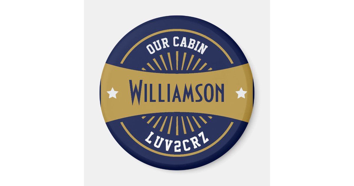Our Cabin Cruise Ship Stateroom Cabin Marker Magnet | Zazzle