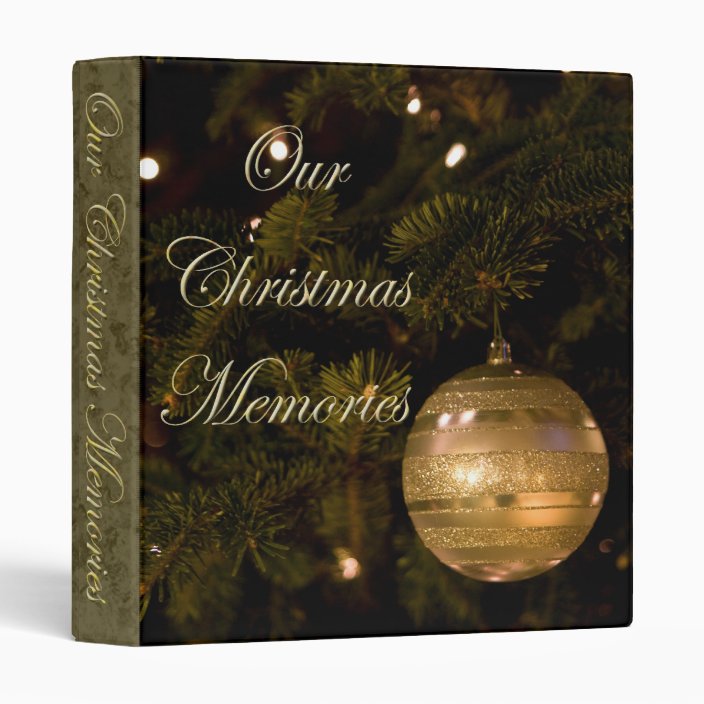 Our Christmas Memories Album Binder | Zazzle.com
