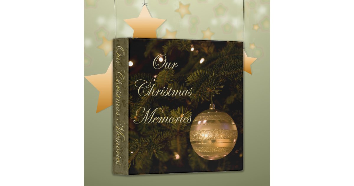 Our Christmas Memories Album Binder | Zazzle