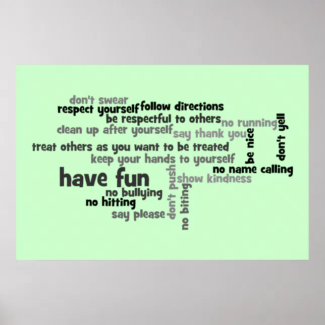 Our Church Rules Poster | Zazzle