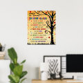 Our Class Rules Teacher Inspiring Colorful Tree Poster | Zazzle