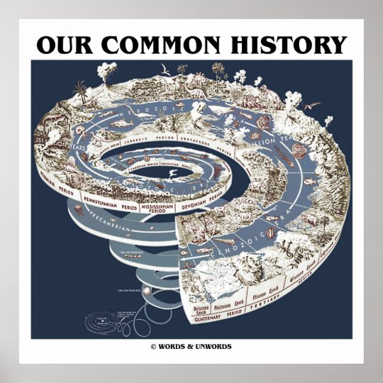 Our Common History (Earth History Timeline Spiral) Poster | Zazzle.com
