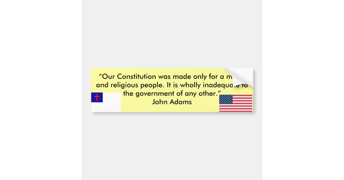 "Our Constitution" Bumper Sticker | Zazzle