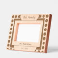 Our Family Modern Circle Square Wooden Picture Engraved Frames | Zazzle