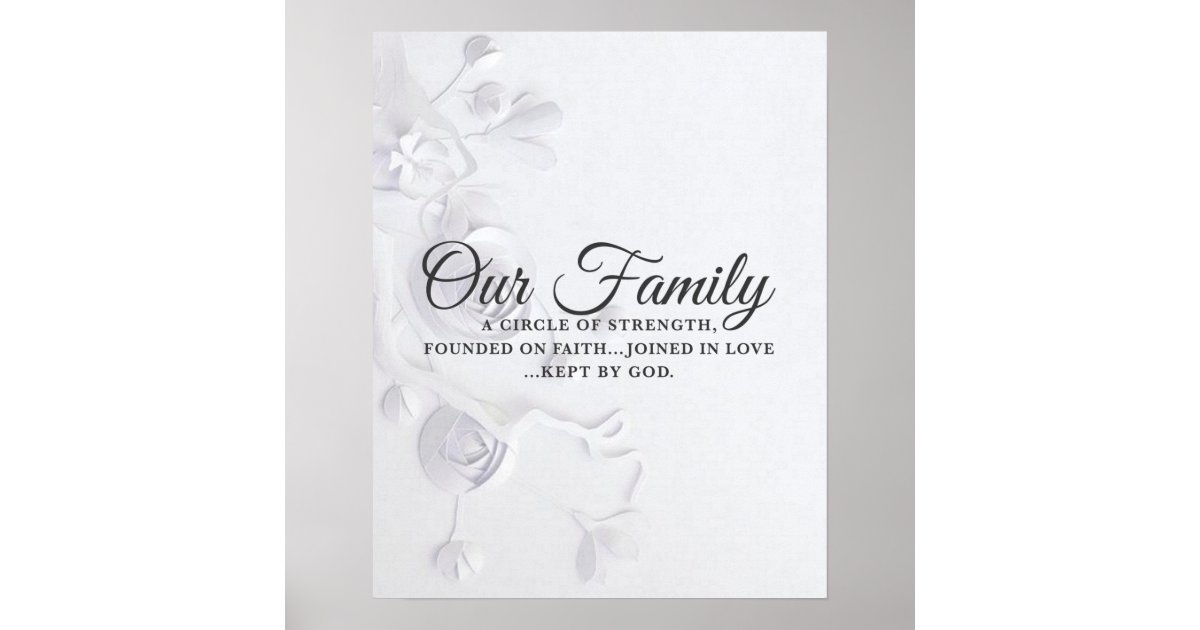 Our Family Poster | Zazzle