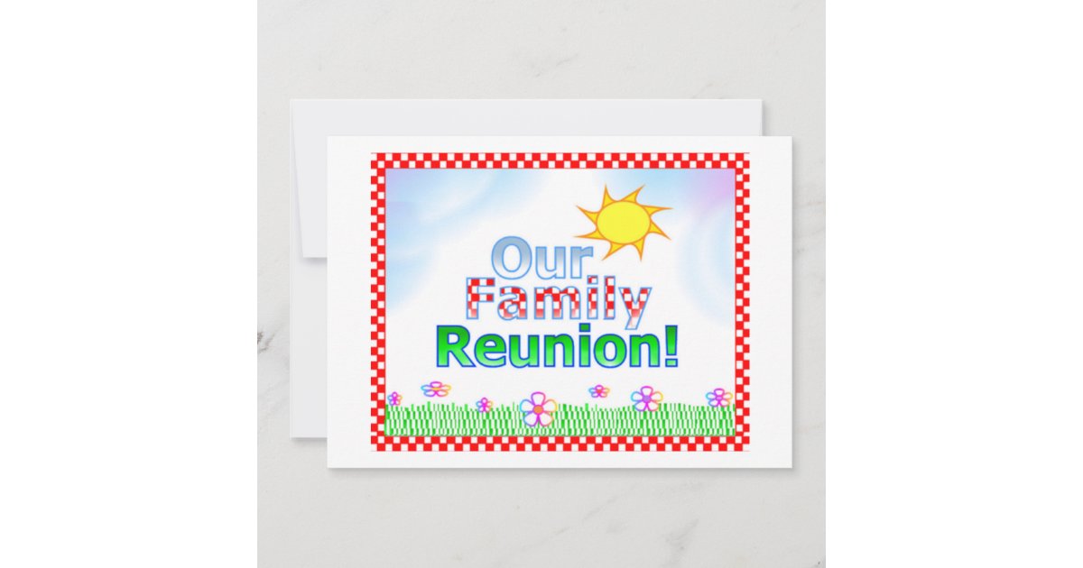 Our Family Reunion Invitation | Zazzle