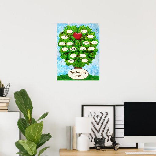 Our Family Tree Two Children Poster | Zazzle