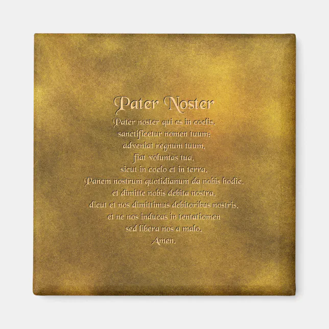 Our Father In Latin Magnet | Zazzle