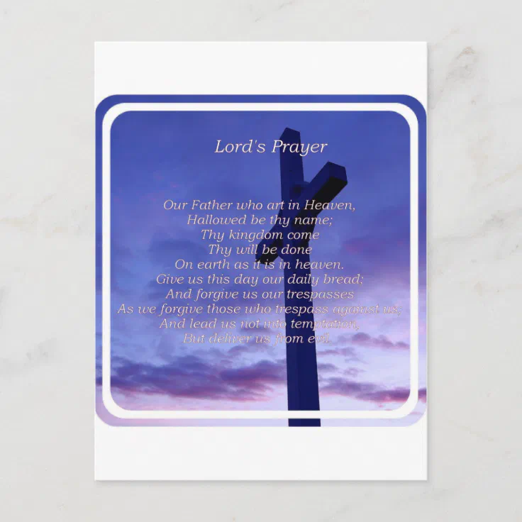 Our Father Postcard | Zazzle
