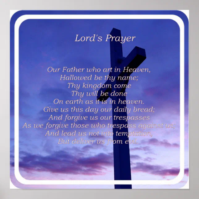 Our Father Poster | Zazzle